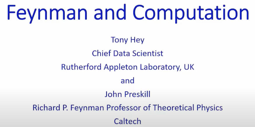 Οι διαλέξεις του Feynman για τους … υπολογιστές - ZimZam Physics